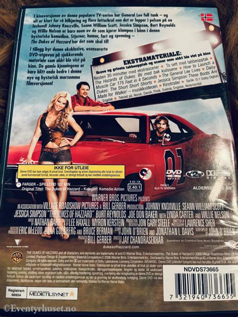 The Dukes Of Hazzard Unseen Med Jessica Simpson Dvd Eventyrhuset