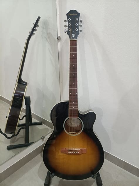 Buy Used Acoustic Electric Guitar Epiphone Pr 4e Online Bajaao Used