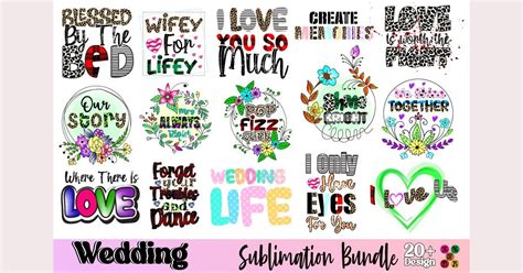 Wedding Sublimation Bundle Bundle · Creative Fabrica