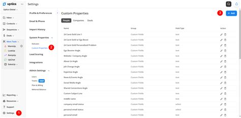 How To Create And Edit A Custom Field Property Uptics