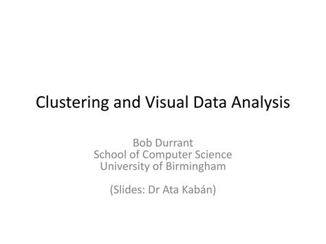 PPT Unsupervised Data Clustering Overview PowerPoint Presentation Free Download ID 6378383