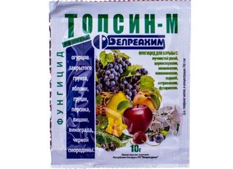 Фунгицид Топсин-М: инструкция по применению для винограда, плодовых и ...