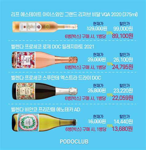🌊여름이니까~♪ 아이스 스파클링 와인 할인 포도클럽