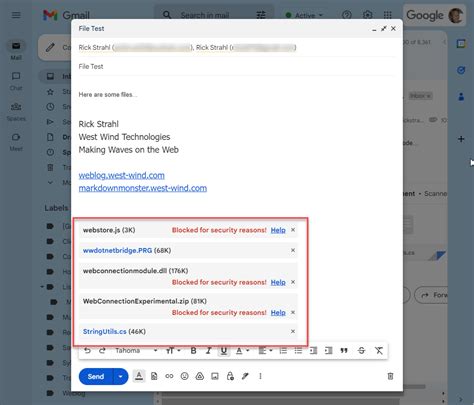 Sending And Receiving Gmail Email Attachments That Contain Code Or Binaries Rick Strahls Web Log