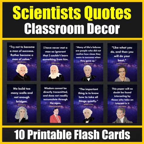 Famous Scientists Quotes Bulletin Board Classroom Decor By James Lane