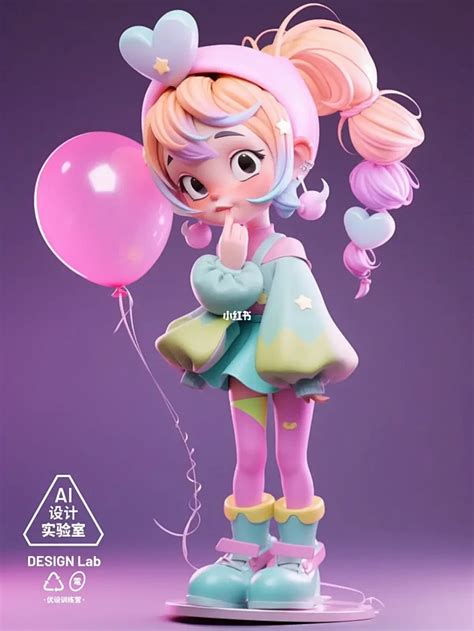Ai生成ip 气球女孩