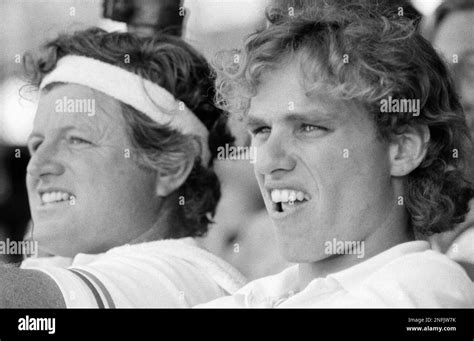 Edward Kennedy Left And His Nephew Joseph Kennedy Ii Watch The