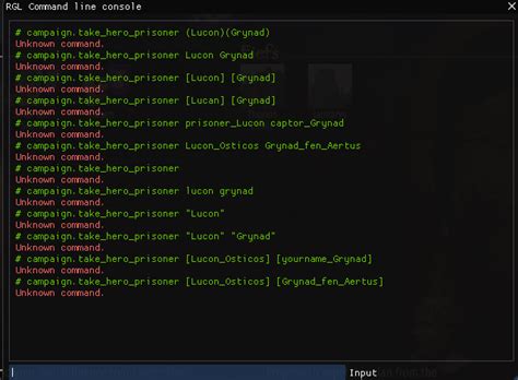 Console Command Not Taking Input Rvictoria3
