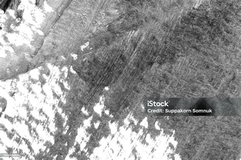 Tekstur Warna Lukisan Akrilik Abstrak Hitam Pada Latar Belakang Kertas