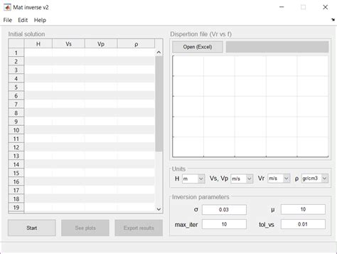 GitHub Ppizarror Mat Inverse V Matlab Application For Inversion Of Rayleigh Phase Velocity