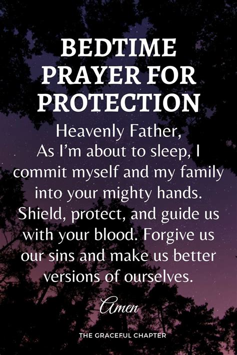 Bedtime Prayer For Protection