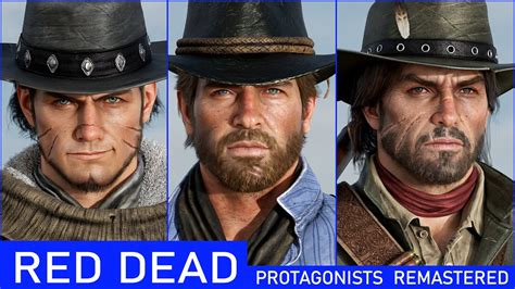 Artstation 3d Model Of Arthur Morgan John Marston And Red 43 Off