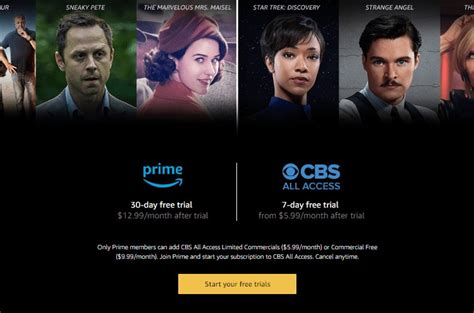 Is Cbs All Access Free With Amazon Prime Know The Details