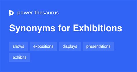 Exhibitions Synonyms 270 Words And Phrases For Exhibitions