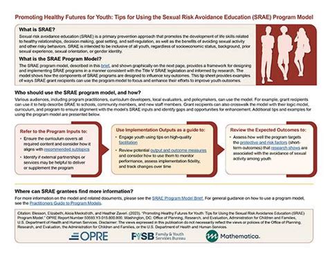 Using Sexual Risk Avoidance Education Model