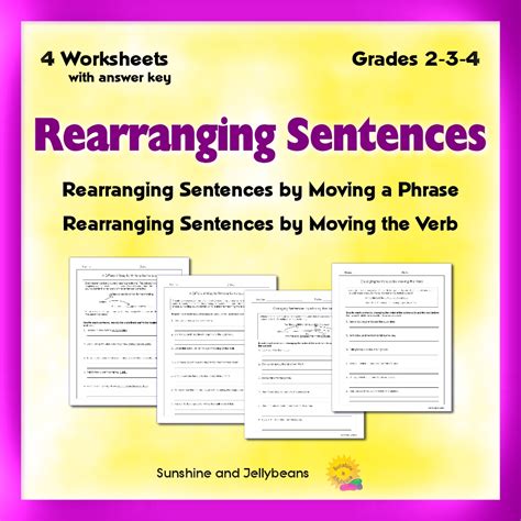 Grade 3 Sentence Bundle Types Of Sentences Conjunctions Fragments