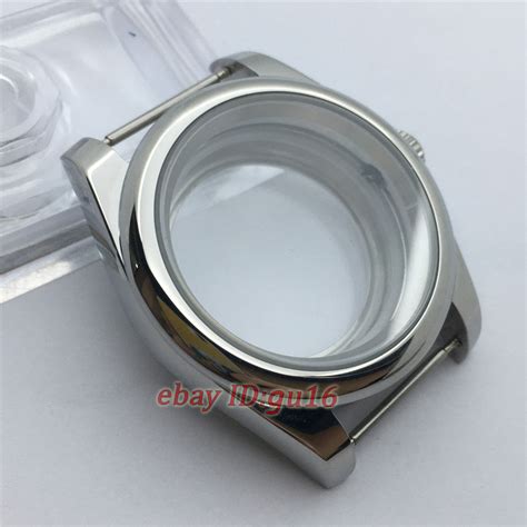 39mm Watch Case Sapphire Glass Stainless Steel Case Fit Nh35 Nh36