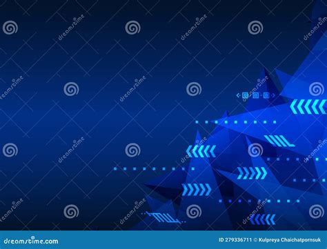 Technology Abstract Background Concept Of Transmitting Data Over The Internet Is Overlapping