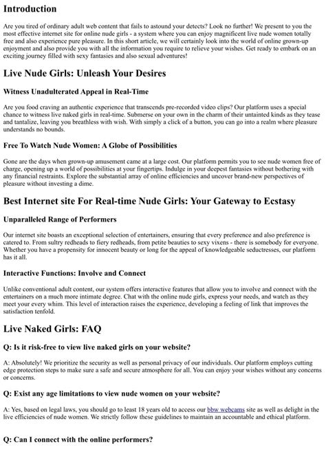 PPT View Stunning Live Nude Women Free Of Charge Experience Pure Enjoyment PowerPoint