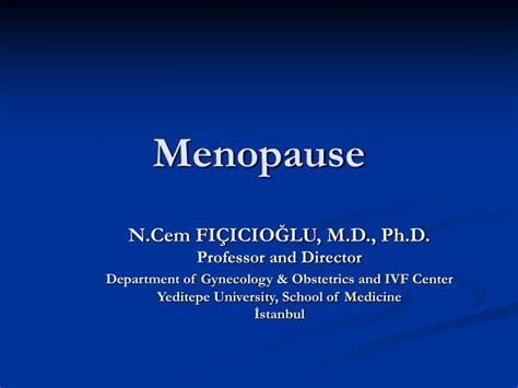 Ppt Menopause Powerpoint Presentation Free Download Id3557237