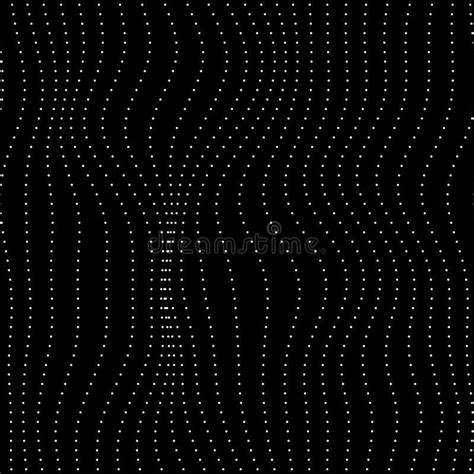 Seamless Wavy Array Of Dots Pattern For Print Or Digital Use Stock
