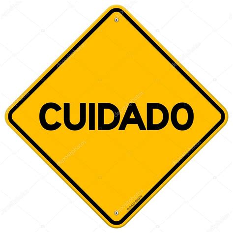 Señal de cuidado de color amarillo y negro Vector de stock zager
