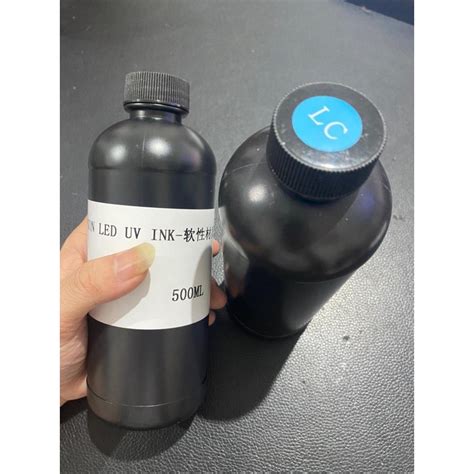 Jual Tinta UV Soft EPSON LED UV 500ML LC LM CY MG YL BK WT V Shopee