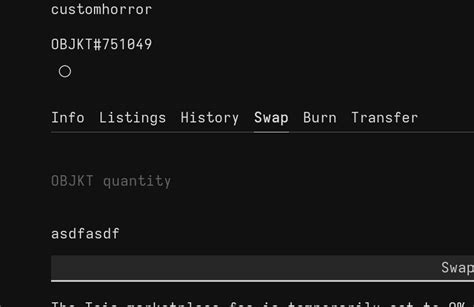 Bug Unable To Type Numbers In The Fields On The Swap Page Issue