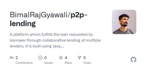 Github Bimalrajgyawalip2p Lending A Platform Which Fulfills The