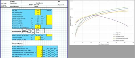 Anchor Bolt Design Spreadsheet XLS CivilWeb Spreadsheets