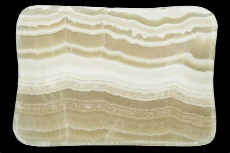 83 Polished Banded Onyx Aragonite Decorative Rectangular Dishes For Sale