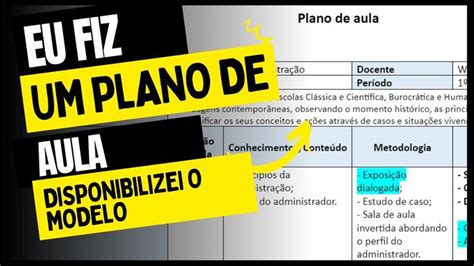 Plano De Aula Realizando O Passo A Passo