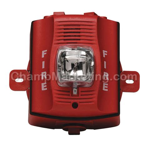 System Sensor P2rk Outdoor Horn Strobe Two Wire Red 12 24vdc