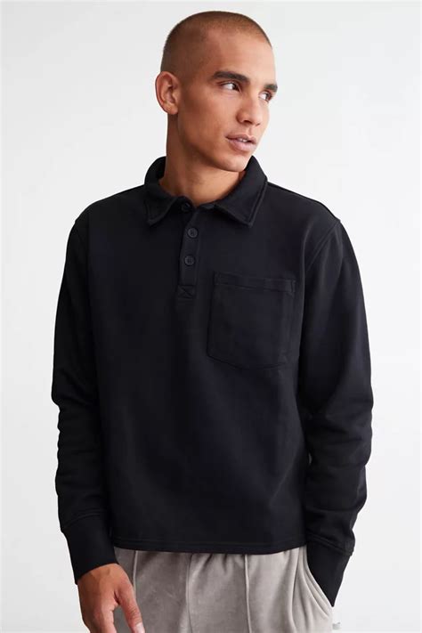 Wax London Len Polo Sweatshirt Urban Outfitters