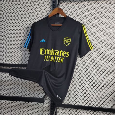 Nova Camisa Arsenal Treino Preta Torcedor Masculina 2023 2024 021