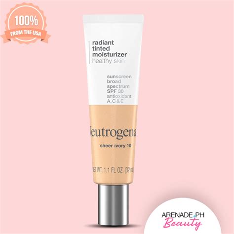 Neutrogena Radiant Tinted Moisturizer Healthy Skin Spf 30 Sheer Ivory