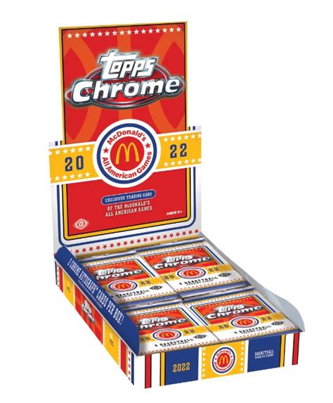 Serial ~2022 Topps Chrome Mcdonalds All American Basketball 12 Box