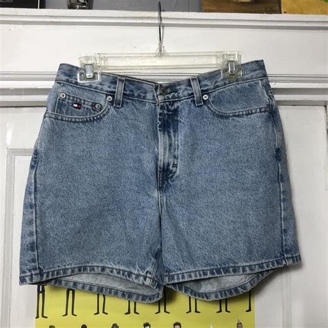 Vintage Tommy Hilfiger Denim Shorts I Cant Read Depop