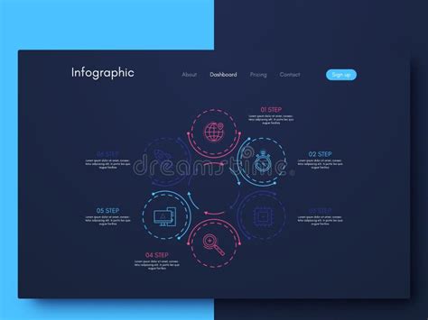 Vector Graphic Infographics Template For Creating Mobile Applications