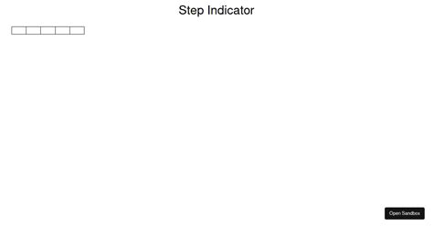 Step Indicator Codesandbox