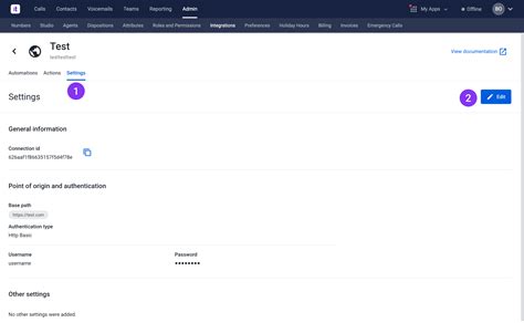 editing a custom connection