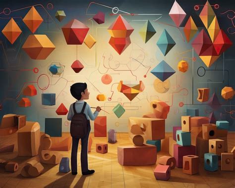 Une leçon de mathématiques interactive avec des élèves utilisant du matériel de manipulation et