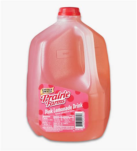 Pink Lemonade Prairie Farms Pink Lemonade Drink Hd Png Download