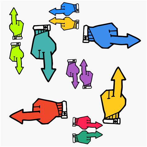 Vector Illustration Abstract Set Of Arrow Vector Art At Vecteezy