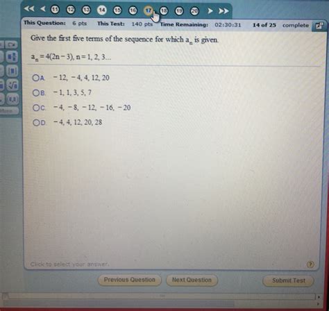 Solved Give The First Five Terms Of The Sequence For Which
