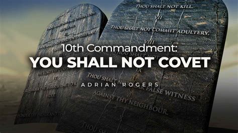 Thou Shalt Not Covet