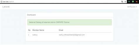 Membuat Level Akses User Di Laravel 55 Onphpid Tutorial