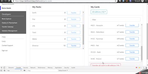 Game Assets We Are Getting Loomy Pop Up Even While Doing Transfers Issue Loomnetwork