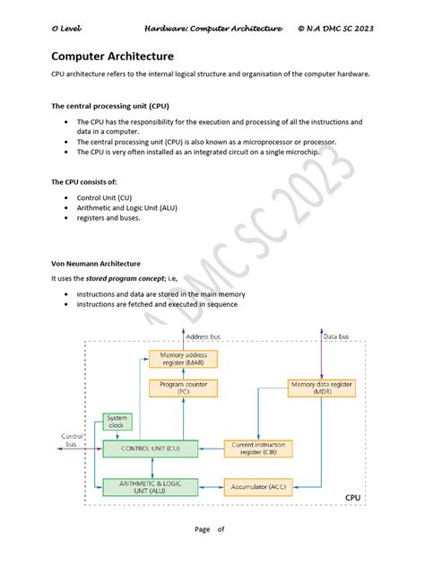 chapter 3 computer architecture pdf central processing unit