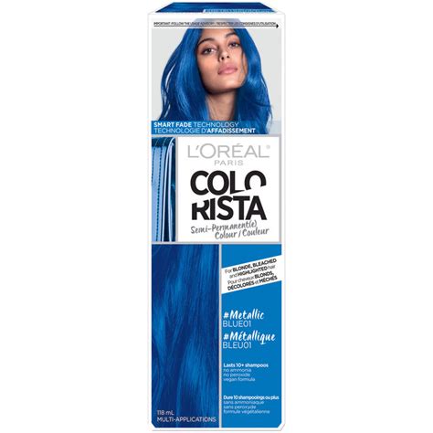 Loreal Paris Colorista Semi Permanent Metallic Blue Hair Dye Ctc Health